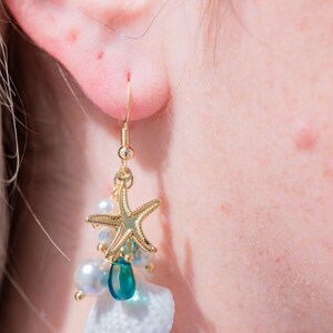 Beach Shell Earrings, Ocean Jewelry, Beach Jewelry, Ocean Earrings ...