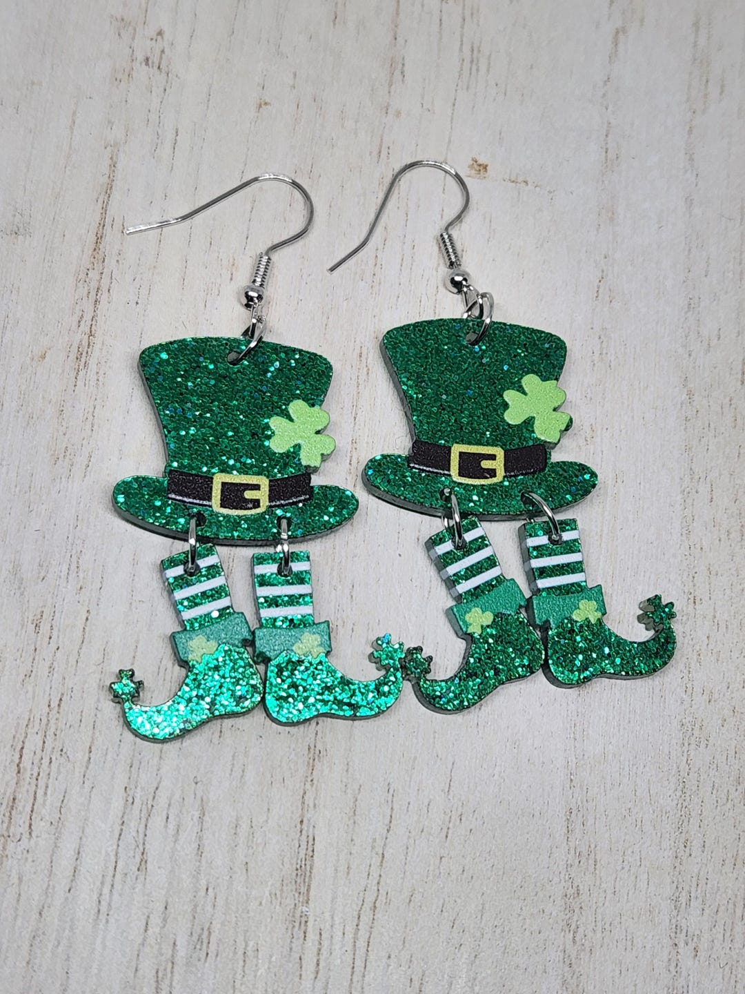 St. Patrick's Day Earrings, Leprechaun Hat Earrings, St. Patrick's Day ...
