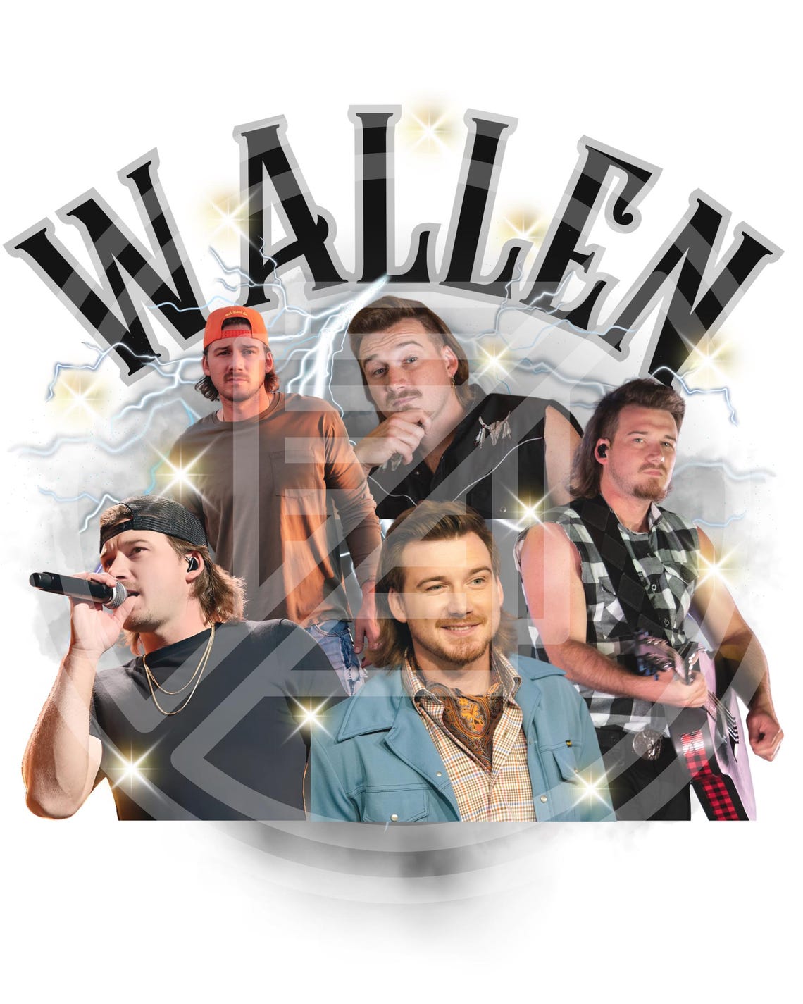 Wallen Collage Trending Png Bootleg Digital File Download Only Morgan ...