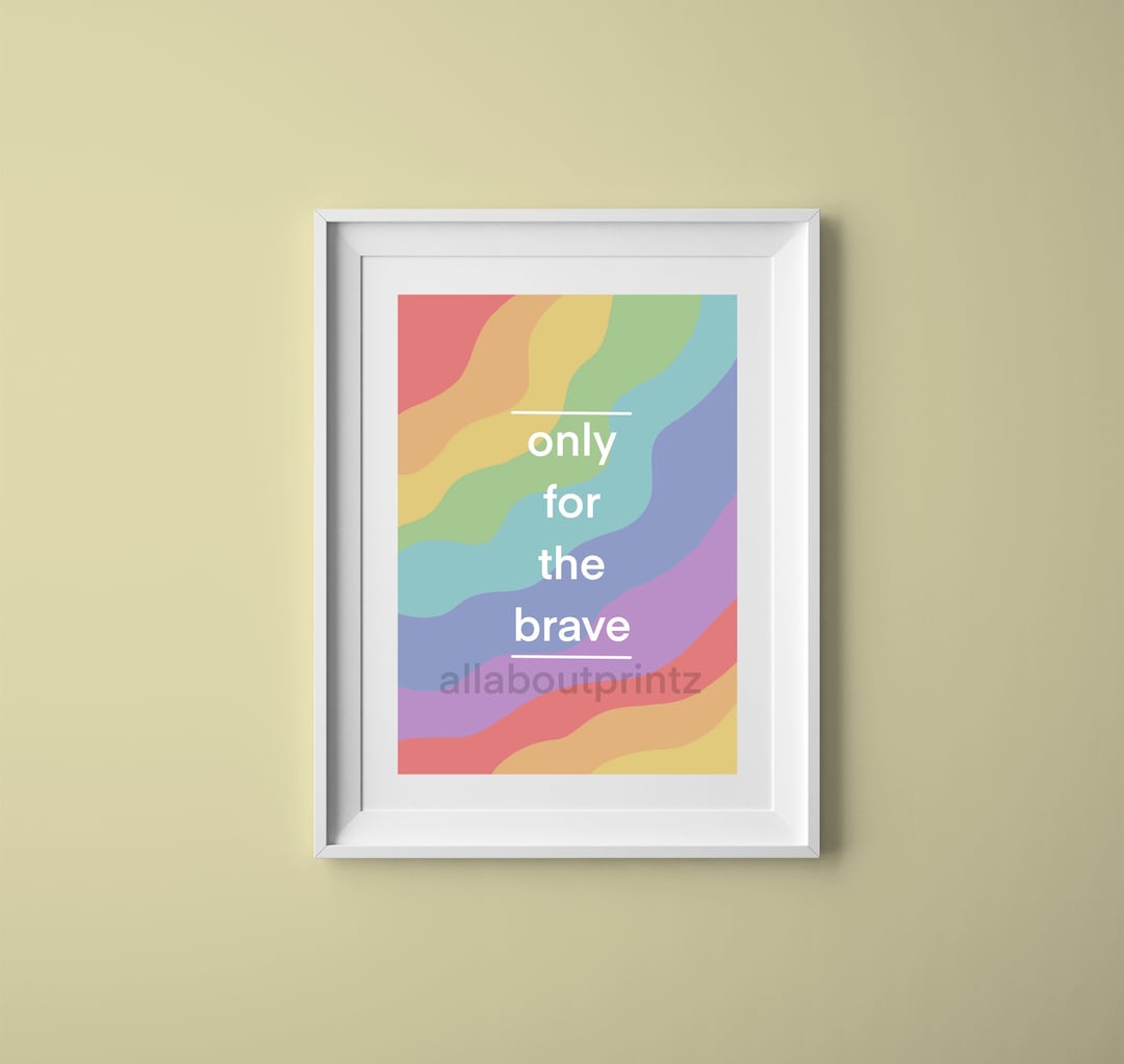 Only for the Brave Louis Tomlinson Lyric Poster Lyric Art - Etsy