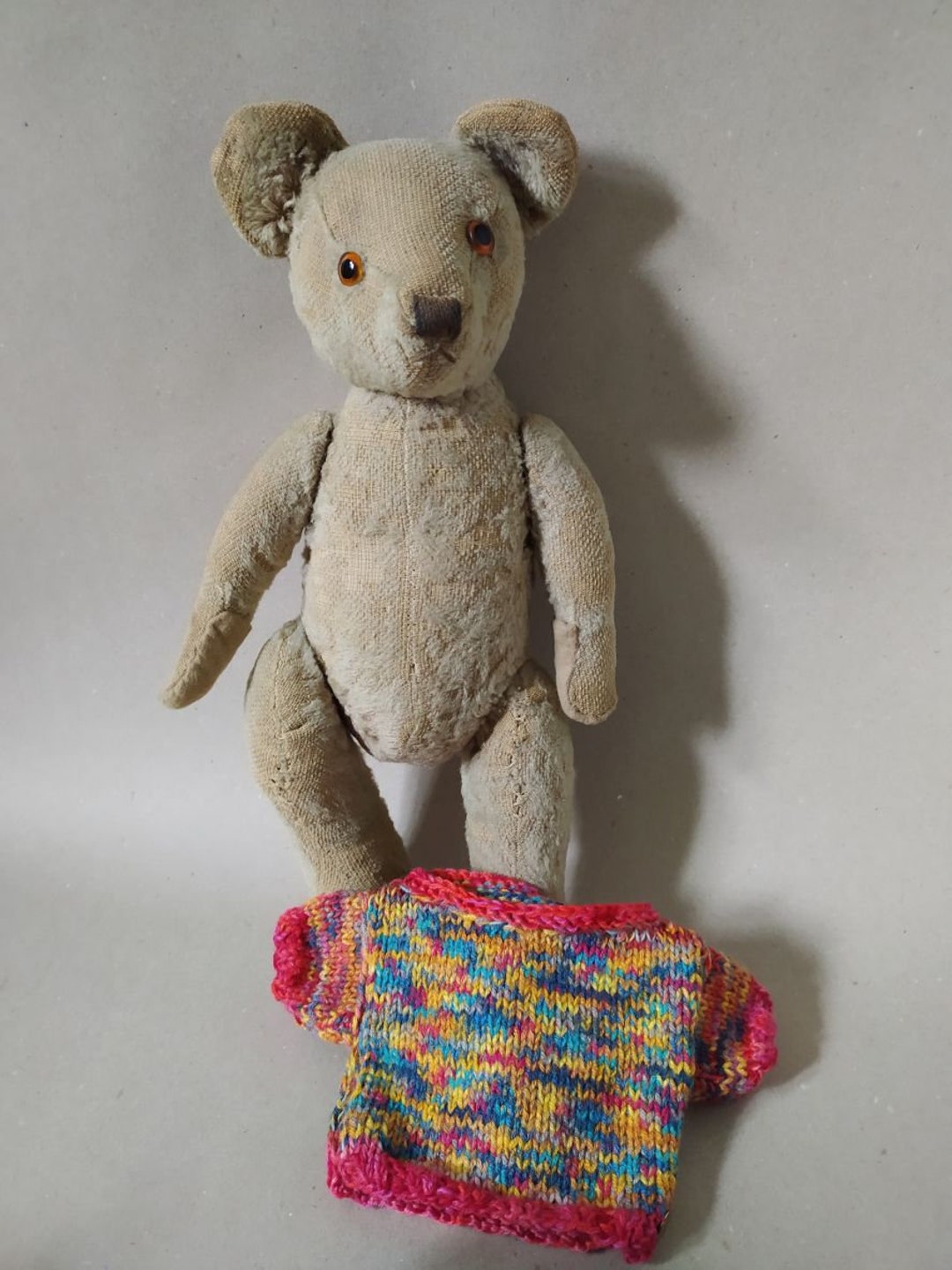 TODD Fantastic Vintage Teddy Bear, Born Pre WWII, Hard Stuffed, 40 Cm ...