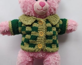 Teddy Bear Knitted Cardigan - Etsy