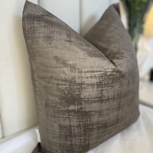 Handmade Brown Velvet Cushion Cover, Mocha Textured Throw Pillow - Etsy UK