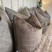 Handmade Brown Velvet Cushion Cover, Mocha Textured Throw Pillow - Etsy UK