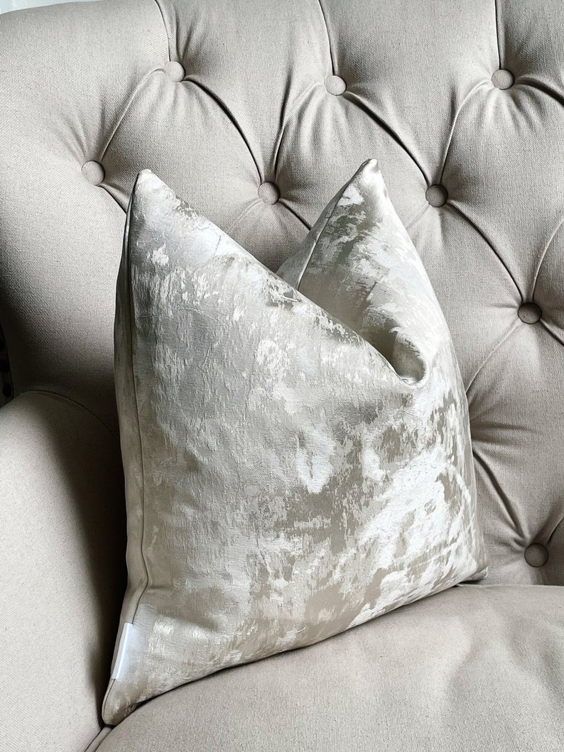 Luxury Champagne Metallic High Quality Modern Handmade Cushion - Etsy