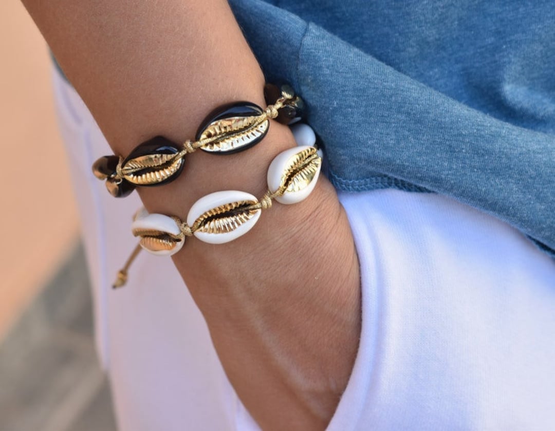 Shell Bracelets,stack Summer Bracelets,cowrie Shell Beach Bracelets ...
