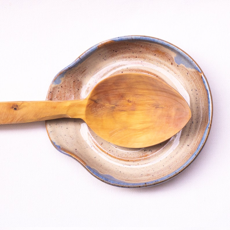 Handmade Ceramic Spoon Rest: Pottery Kitchen Decor - Etsy