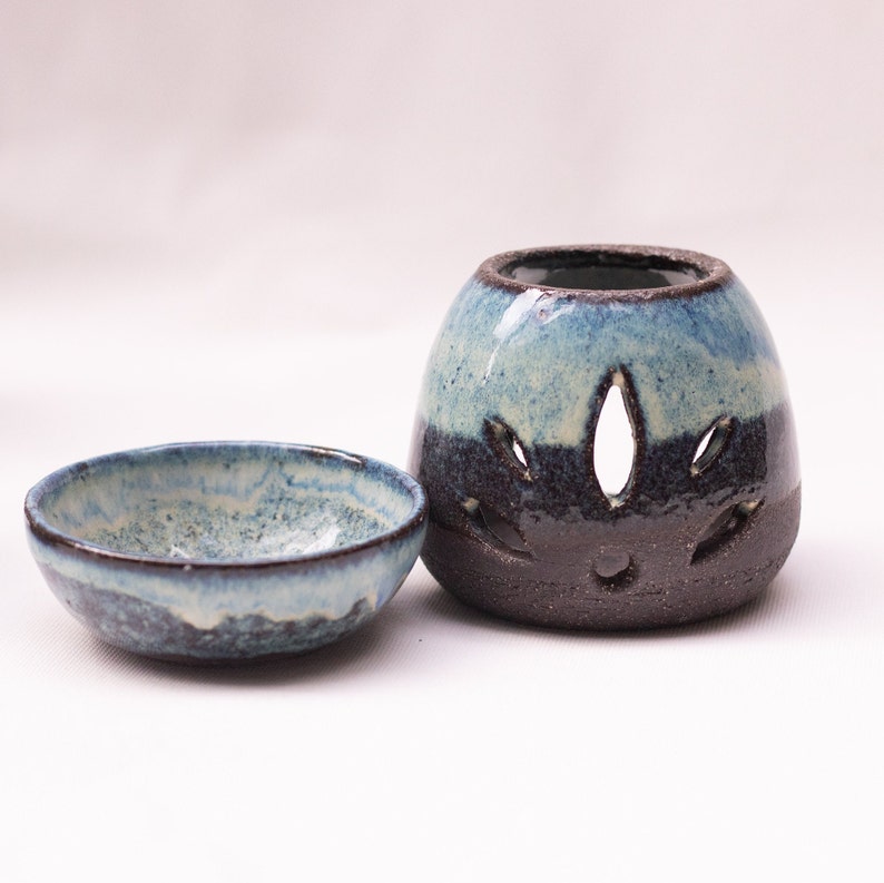 Ceramic Oil Burner, Wax Melt, Essential Oil Diffuser - Etsy