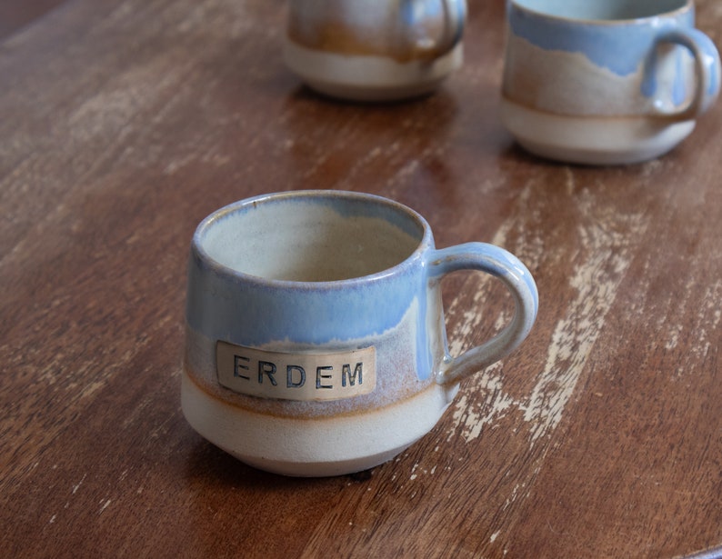 Personalized Hand Made Coffee Mug ,custom Pottery 250 Ml Handmade ...