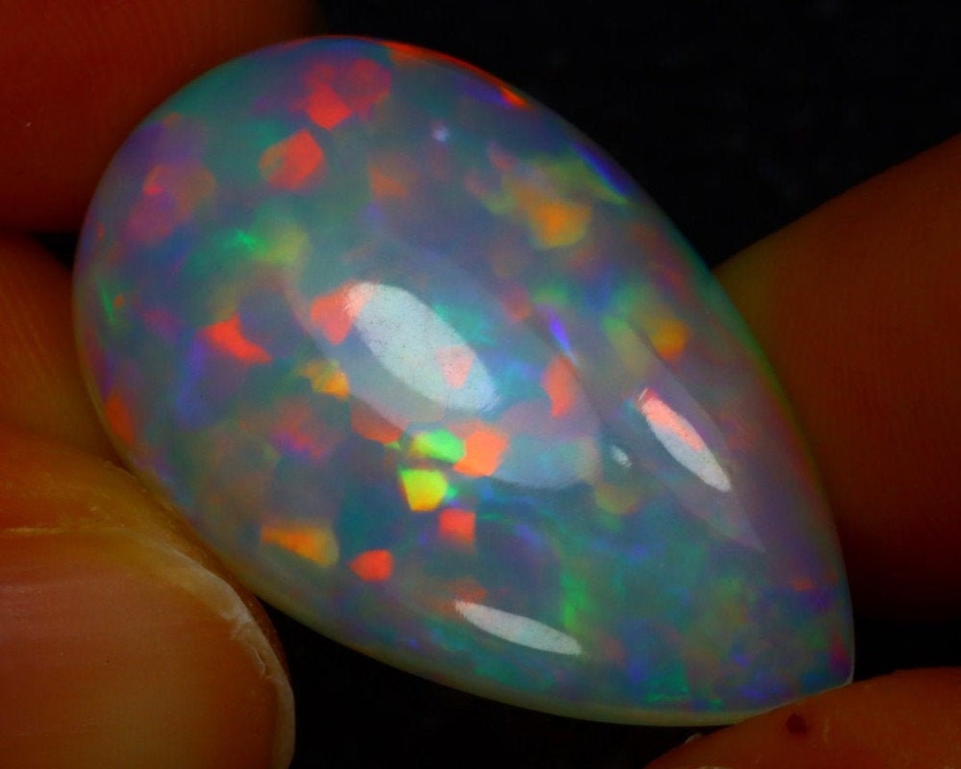 16.40ct Natural Ethiopian Play of Color Opal S849 - Etsy