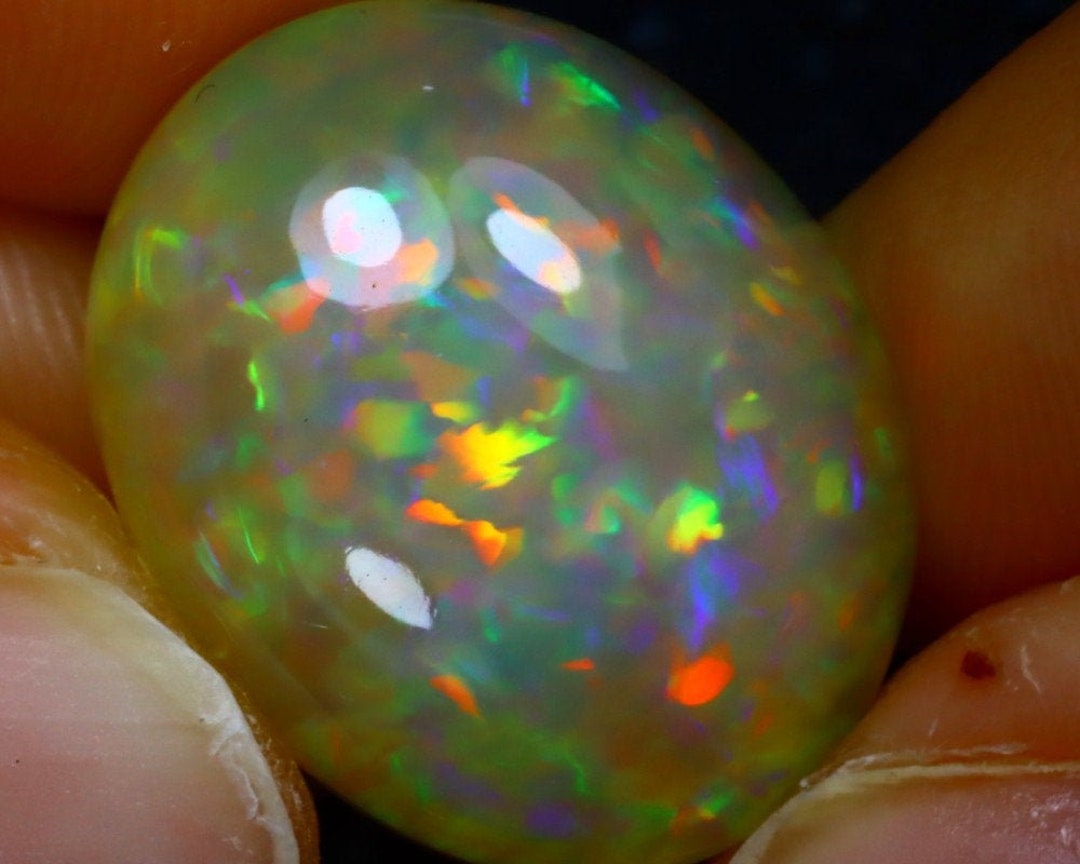 14.37ct Natural Ethiopian Play of Color Opal S867 - Etsy
