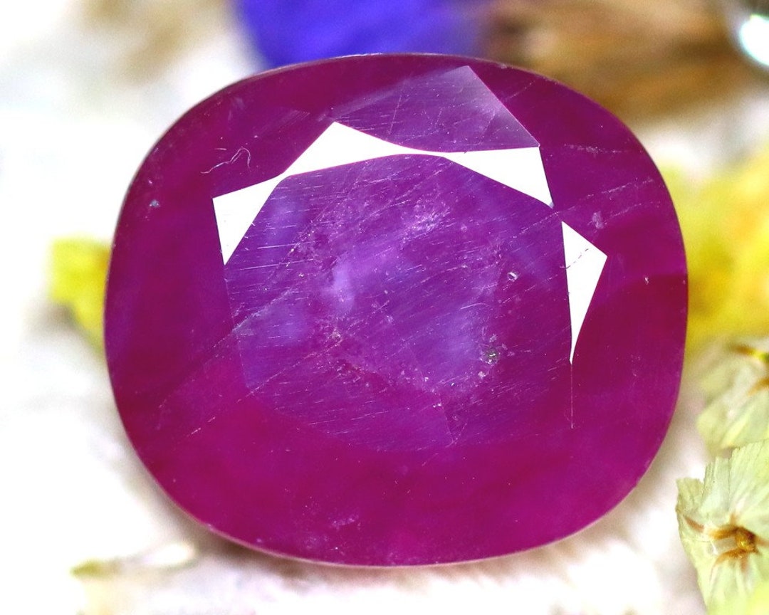 Ruby 13.60ct Madagascar Blood Pinkish Red Ruby S1400 - Etsy