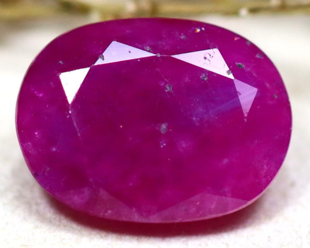 12.39ct Natural Burmese Pinkish Red Ruby S1871 - Etsy