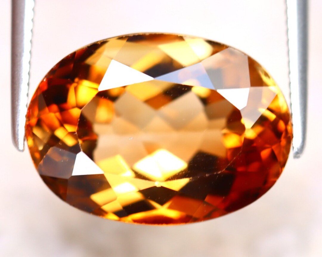 9.53Ct Natural Imperial Whisky Topaz S1356 - Etsy España