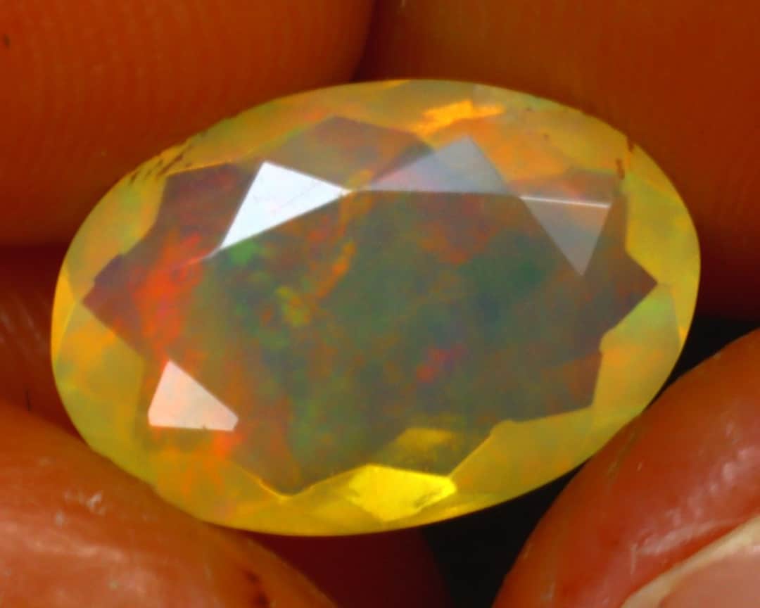 2.50ct Natural Ethiopian Play of Color Opal S1408 - Etsy