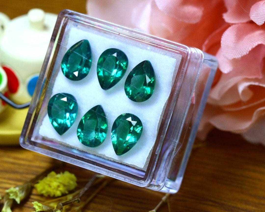 Green Topaz 7.86ct 6pcs Natural Green Topaz S217 - Etsy