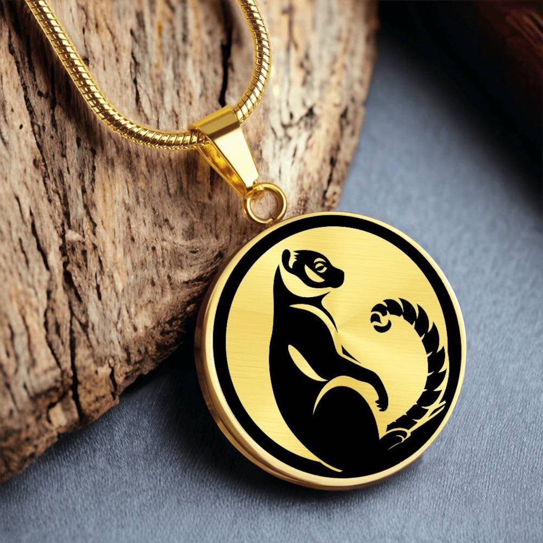 Personalized Lemur Necklace, Lemur Gift, Lemur Pendant, Lemur Jewelry ...