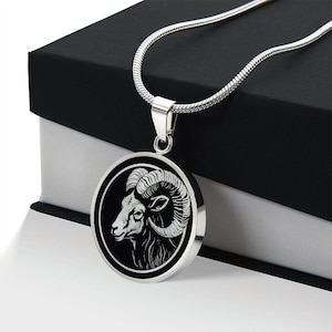 Personalized Ram Necklace, Ram Gift, Ram Pendant, Ram Jewelry, Birthday ...