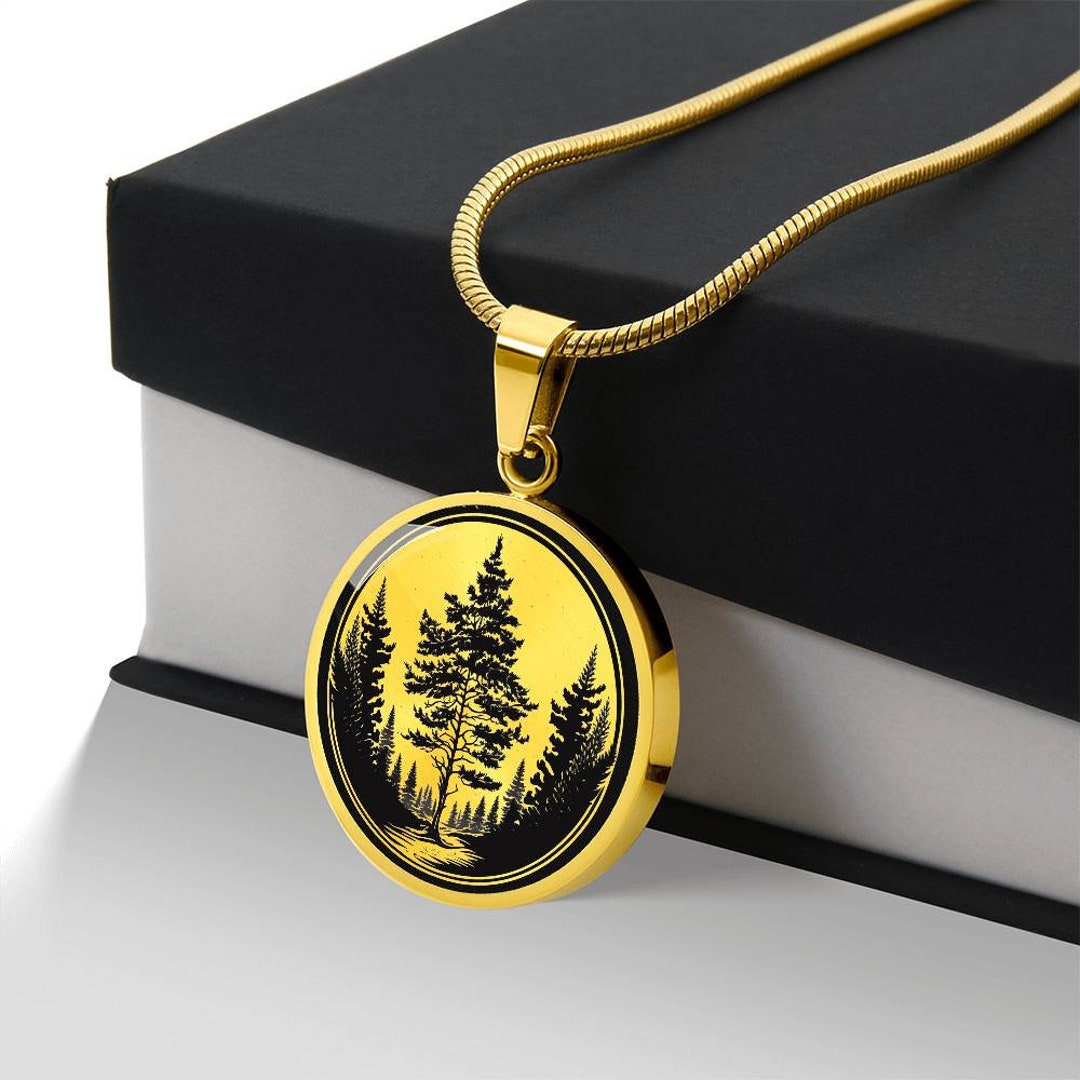 Personalized Spruce Tree Necklace, Spruce Tree Jewelry, Spruce Tree ...