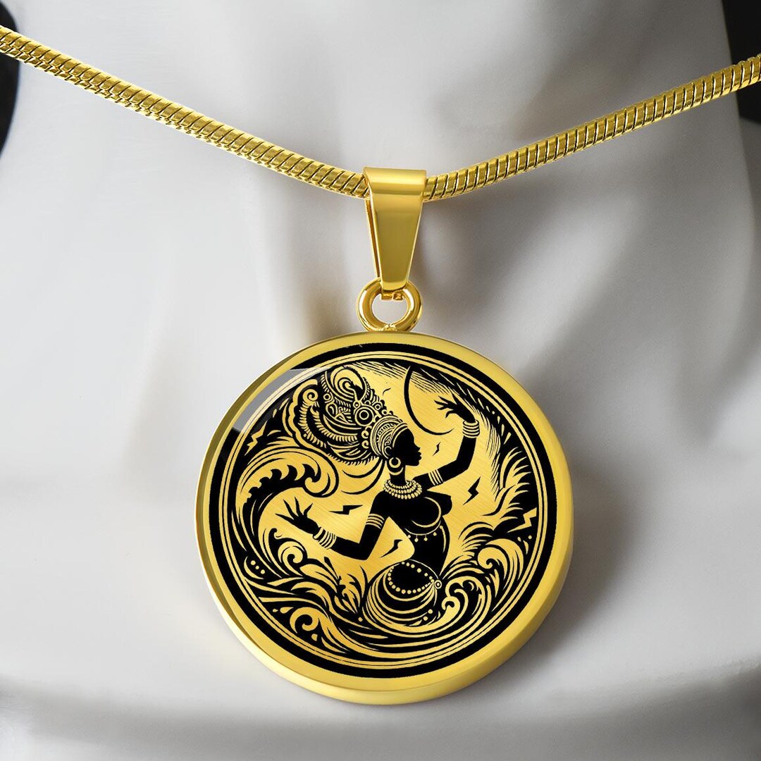 Orisha Oya Necklace, African Warrior Goddess of Storms, Yoruba Goddess ...