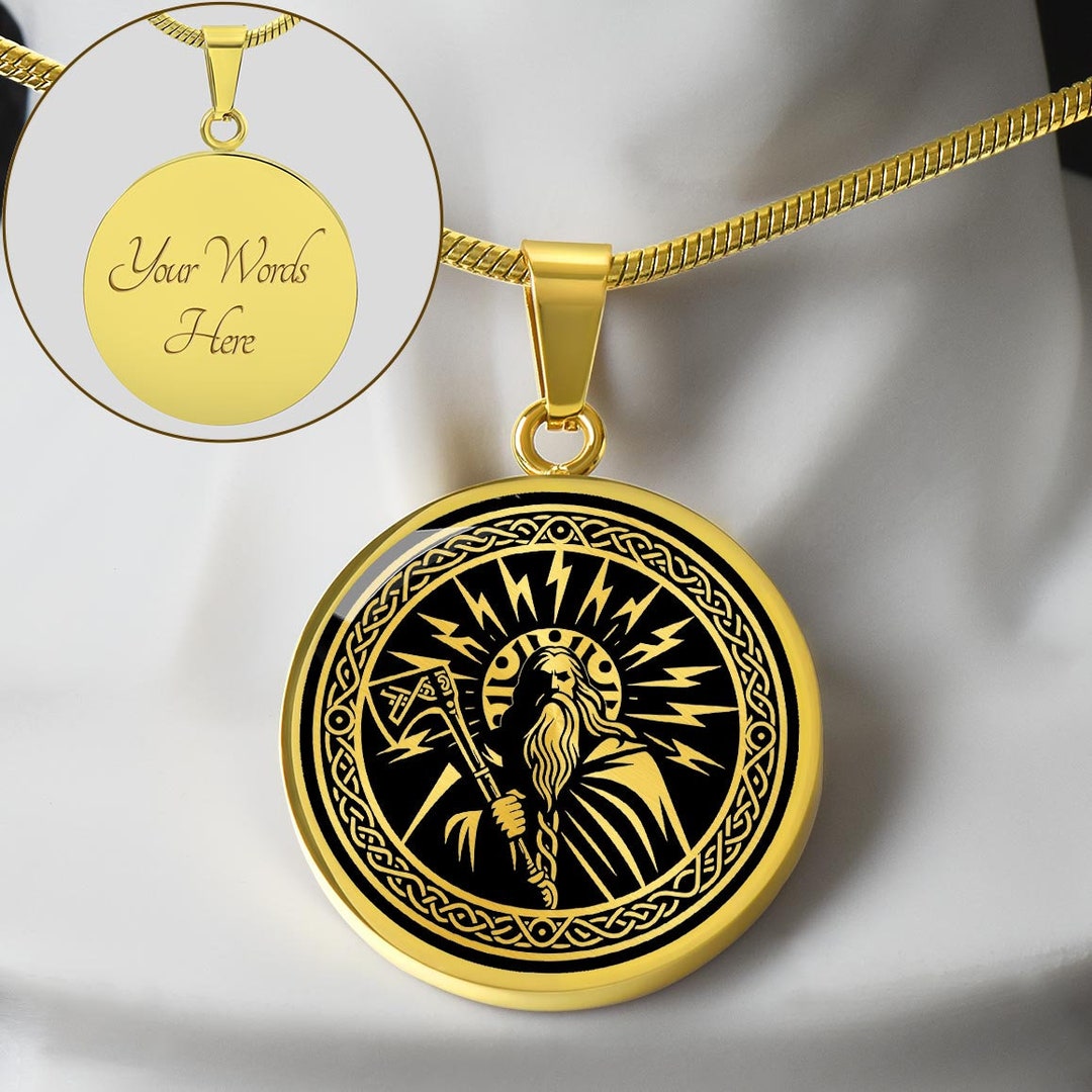 Personalized Perun Necklace, Perun Pendant, God of Thunder & Lightning ...