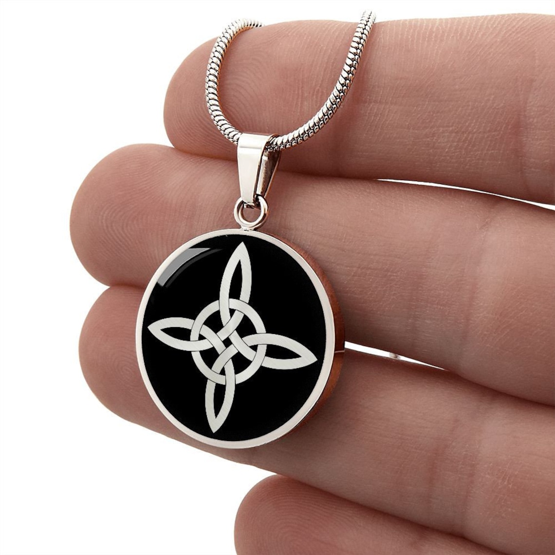 Personalized Witch Knot Necklace, Witches Knot, Magic Knot, Protection ...