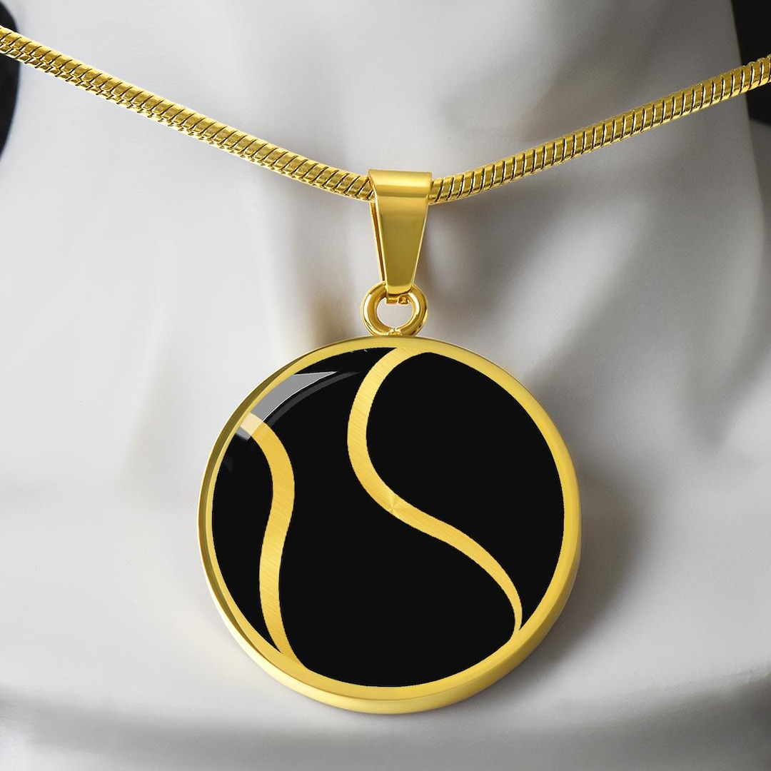 Custom Tennis Ball Necklace, Tennis Jewelry, Tennis Coach Gift, Tennis ...