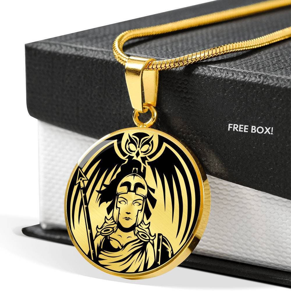Athena Necklace Athena Pendant Athena Goddess Goddess of - Etsy