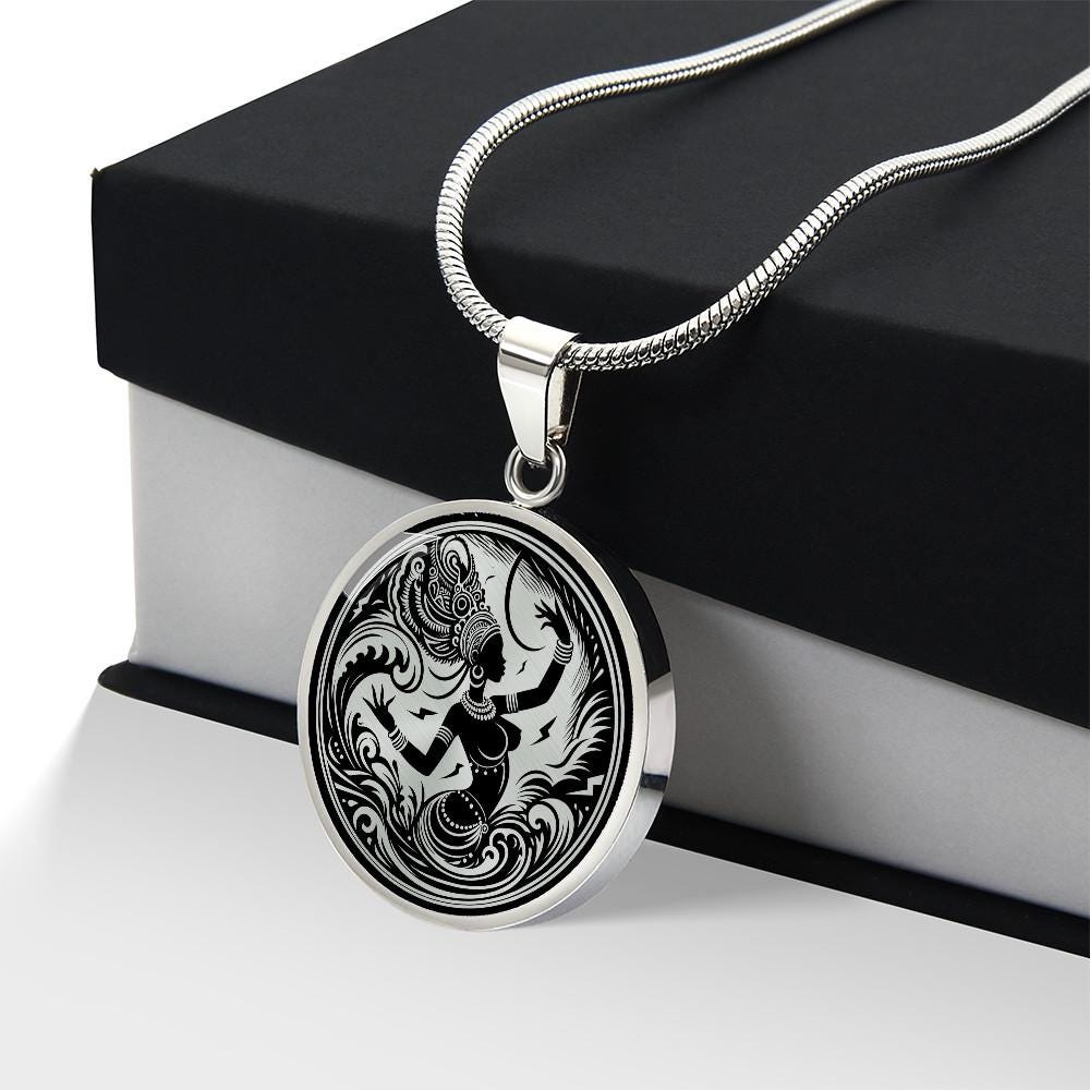 Orisha Oya Necklace, African Warrior Goddess of Storms, Yoruba Goddess ...
