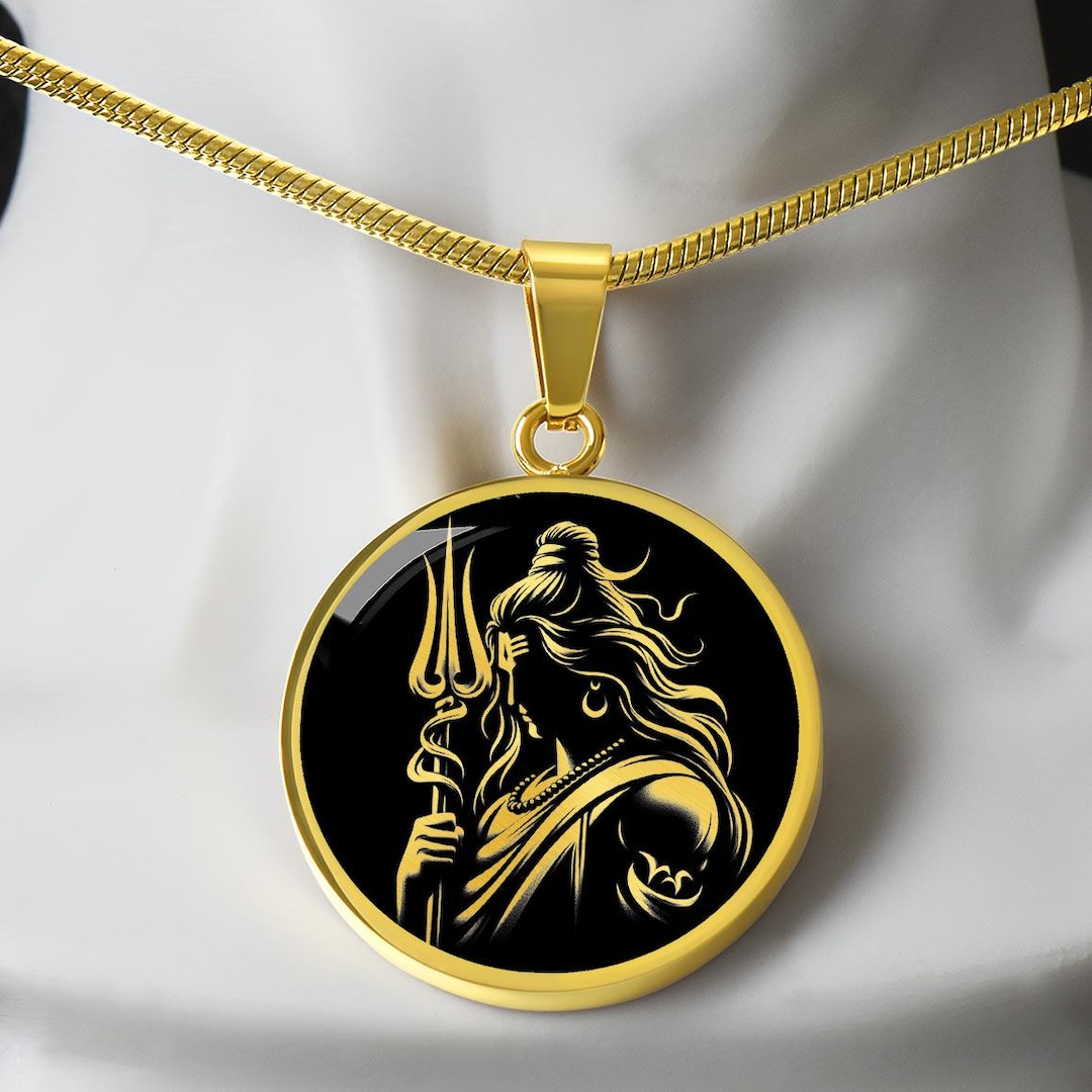 Personalized Lord Shiva Necklace, Hindu God of Destruction & Creation ...