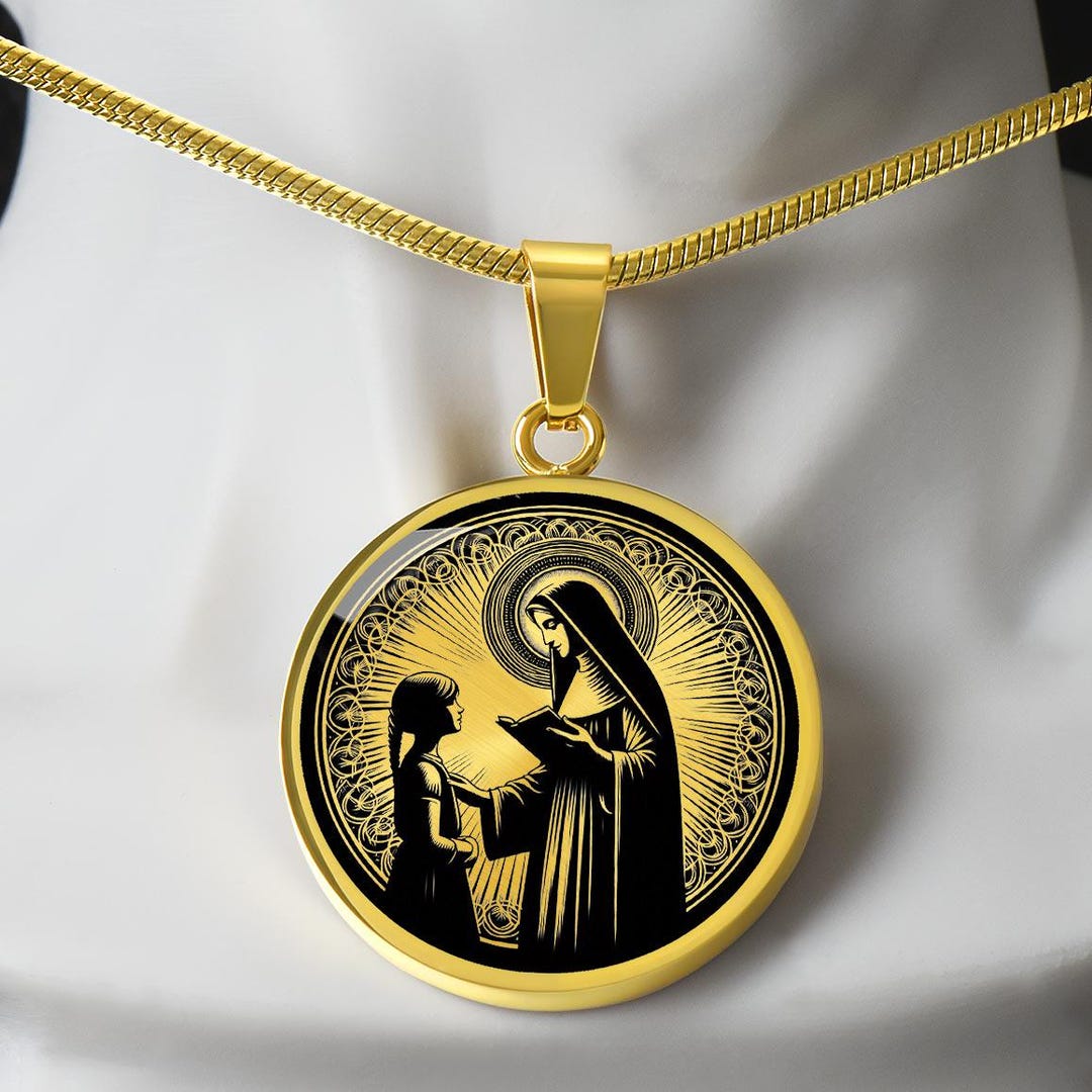 Saint Paula Necklace, St Paula Montal Medal, First Communion Gift ...