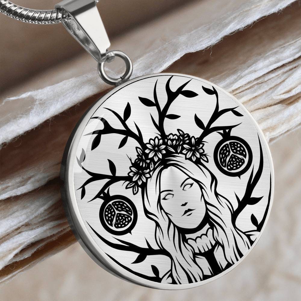 Persephone Necklace Persephone Pendant Persephone Goddess | Etsy