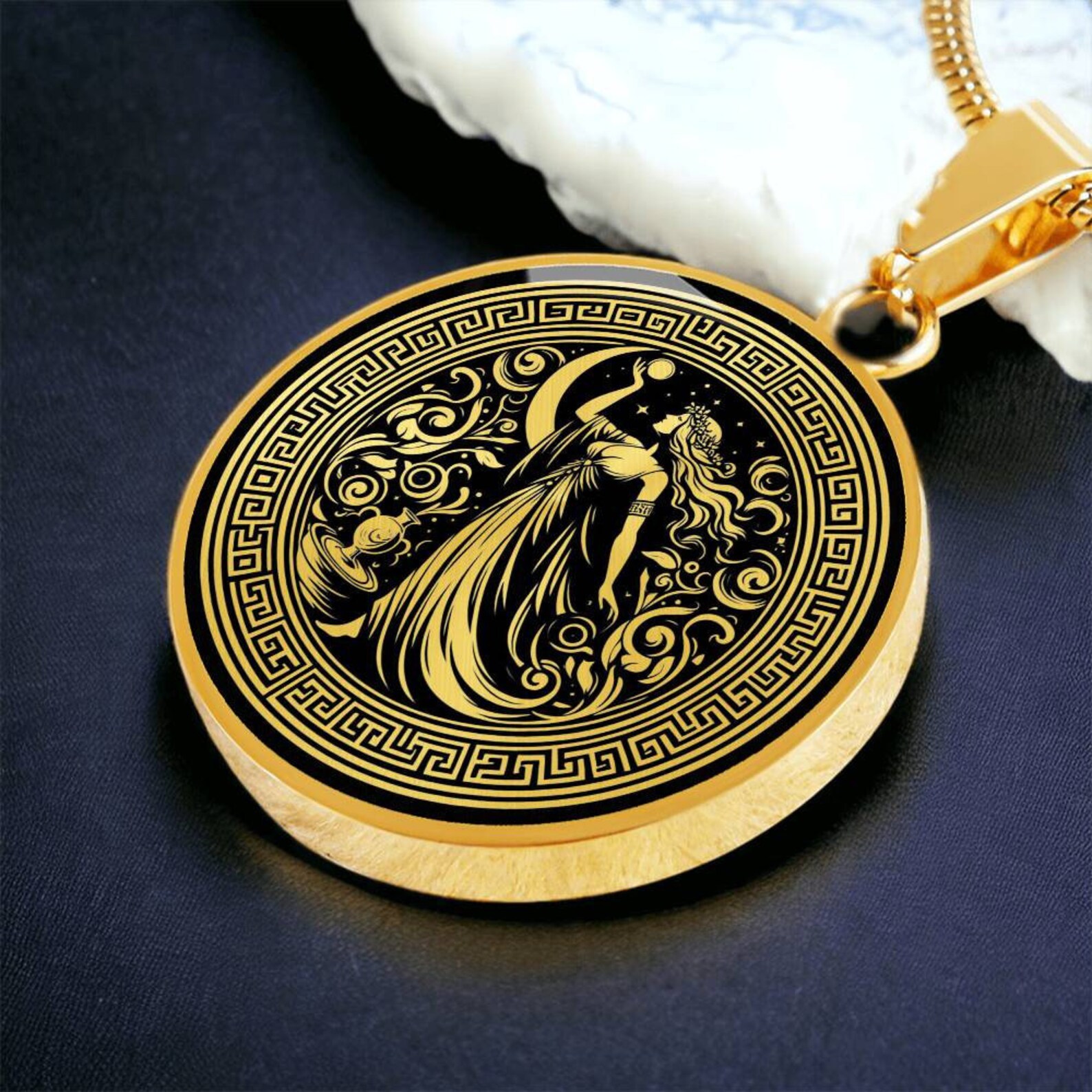 Personalized Circe Necklace, Circe Pendant, Goddess of Sorcery, Greek ...
