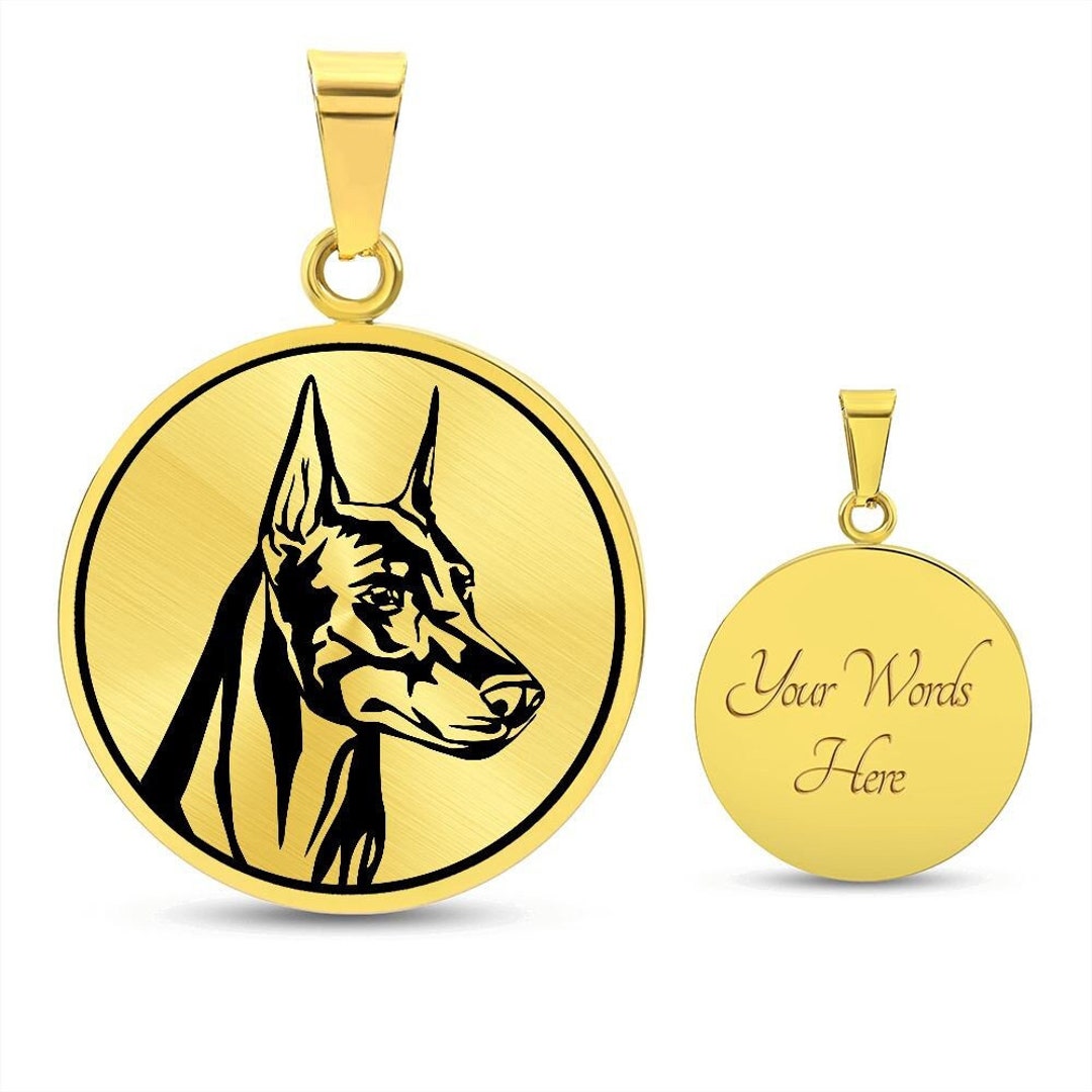 Doberman Necklace, Doberman Gift, Dog Mom Gift Necklace, Dog Keepsake ...