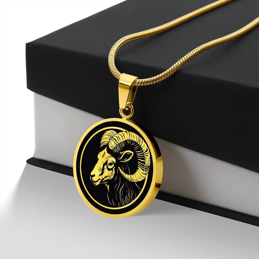 Personalized Ram Necklace, Ram Gift, Ram Pendant, Ram Jewelry, Birthday ...