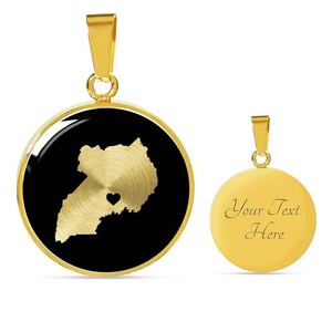 Uganda Necklace, Uganda Gift, Uganda Pendant, Uganda Jewelry, Uganda ...