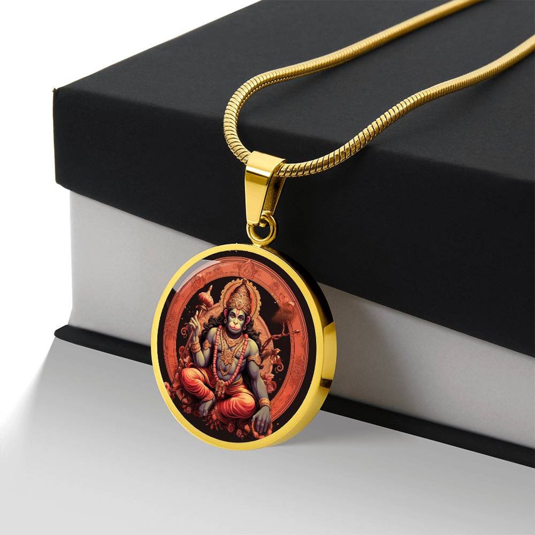 Personalized Lord Hanuman Necklace, Hindu God, Hanuman Pendant, Hindu ...