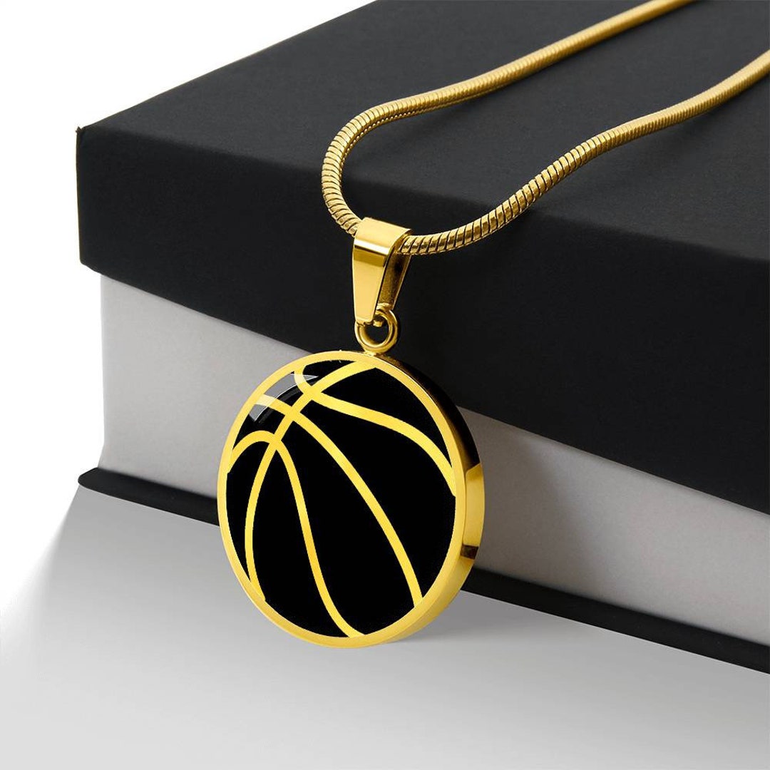 Custom Basketball Necklace, Basketball Jewelry, Basketball Coach Gift ...