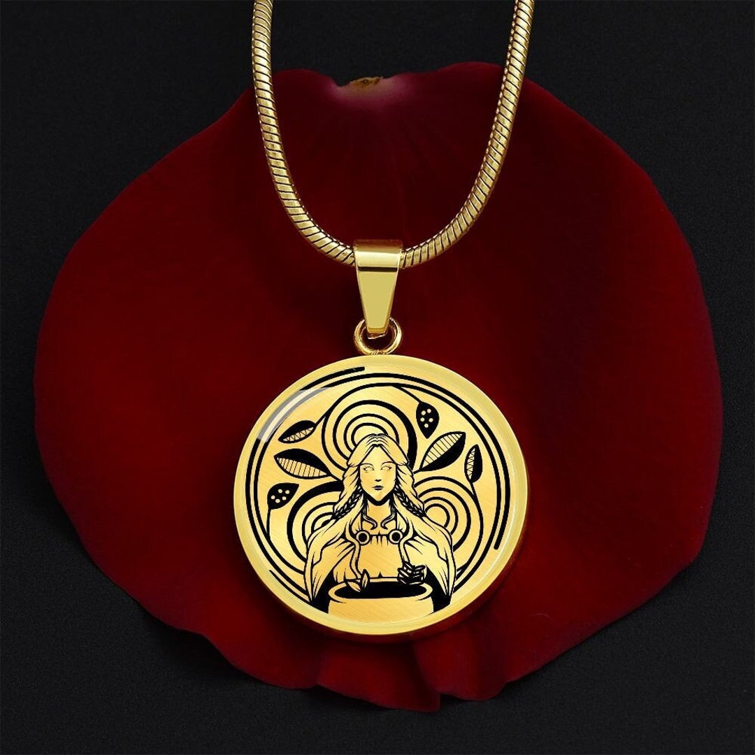 Airmid Necklace, Celtic Goddess of Healing, Goddess of Herbs, Tuatha Dé ...