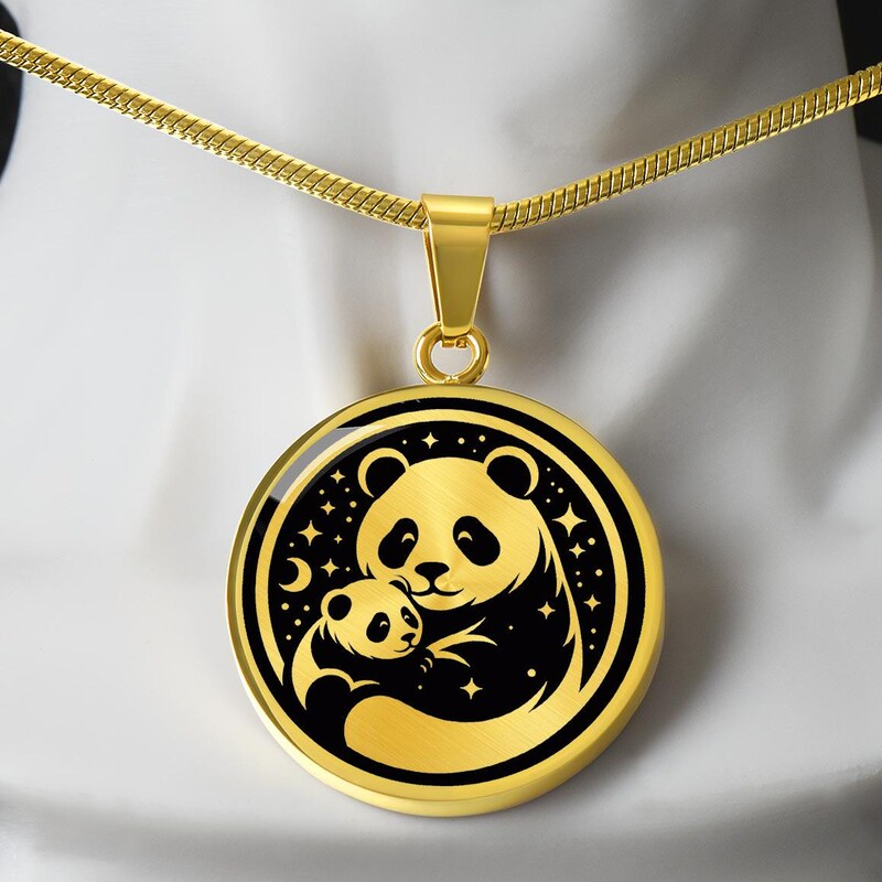 Panda Necklace - Etsy