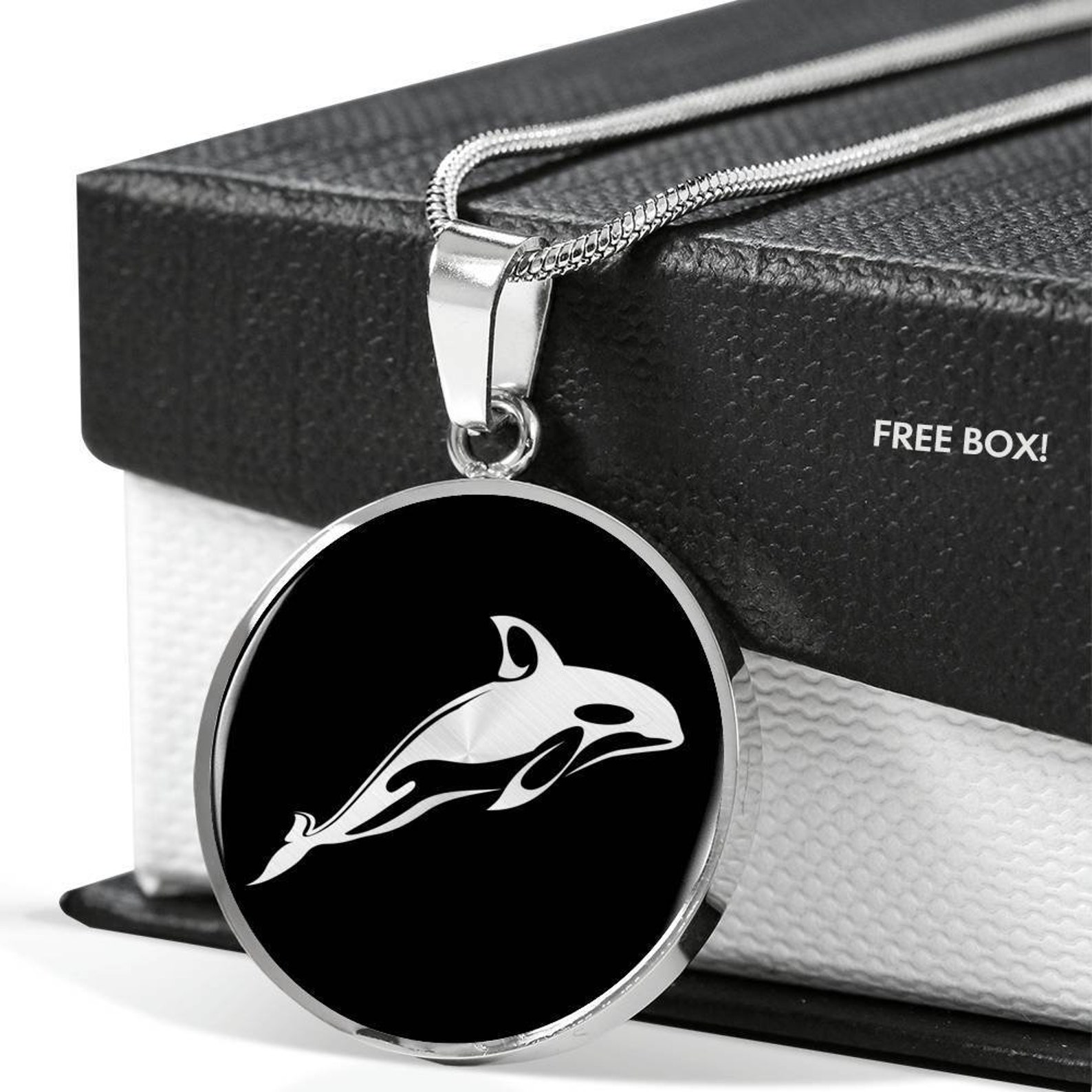 Orca Necklace Orca Gift Orca Pendant Orca Jewelry Orca - Etsy