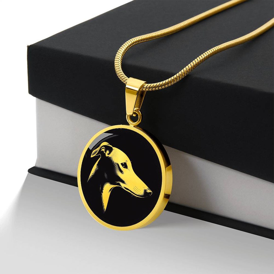 Personalized Greyhound Necklace, Greyhound Pendant, Greyhound Dog Mom ...