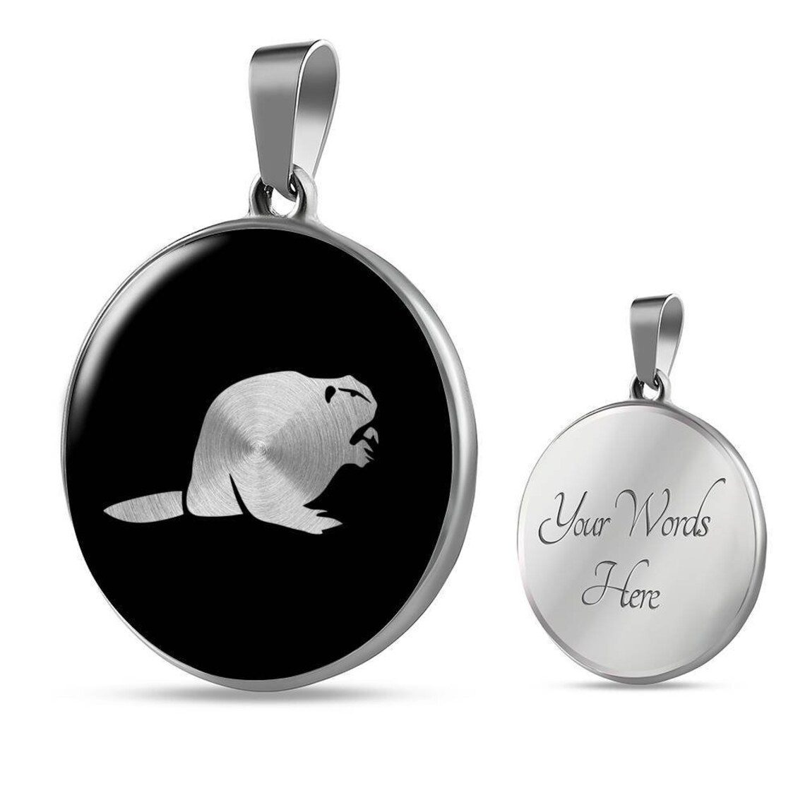 Beaver Necklace Beaver Gift Beaver Pendant Beaver Jewelry - Etsy