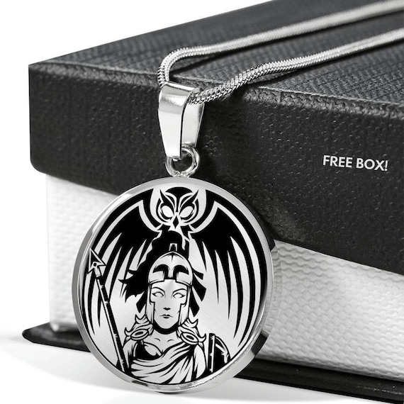 Athena Necklace Athena Pendant Athena Goddess Goddess of | Etsy