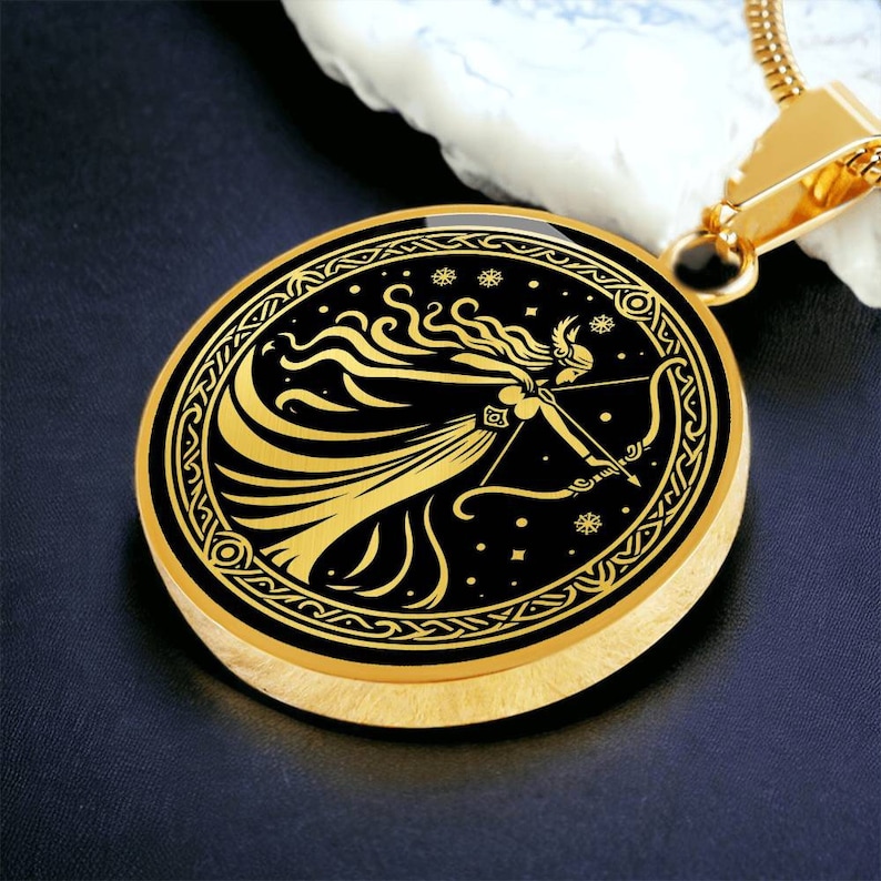 Personalized Skadi Necklace, Skadi Pendant, Norse Goddess of Winter ...