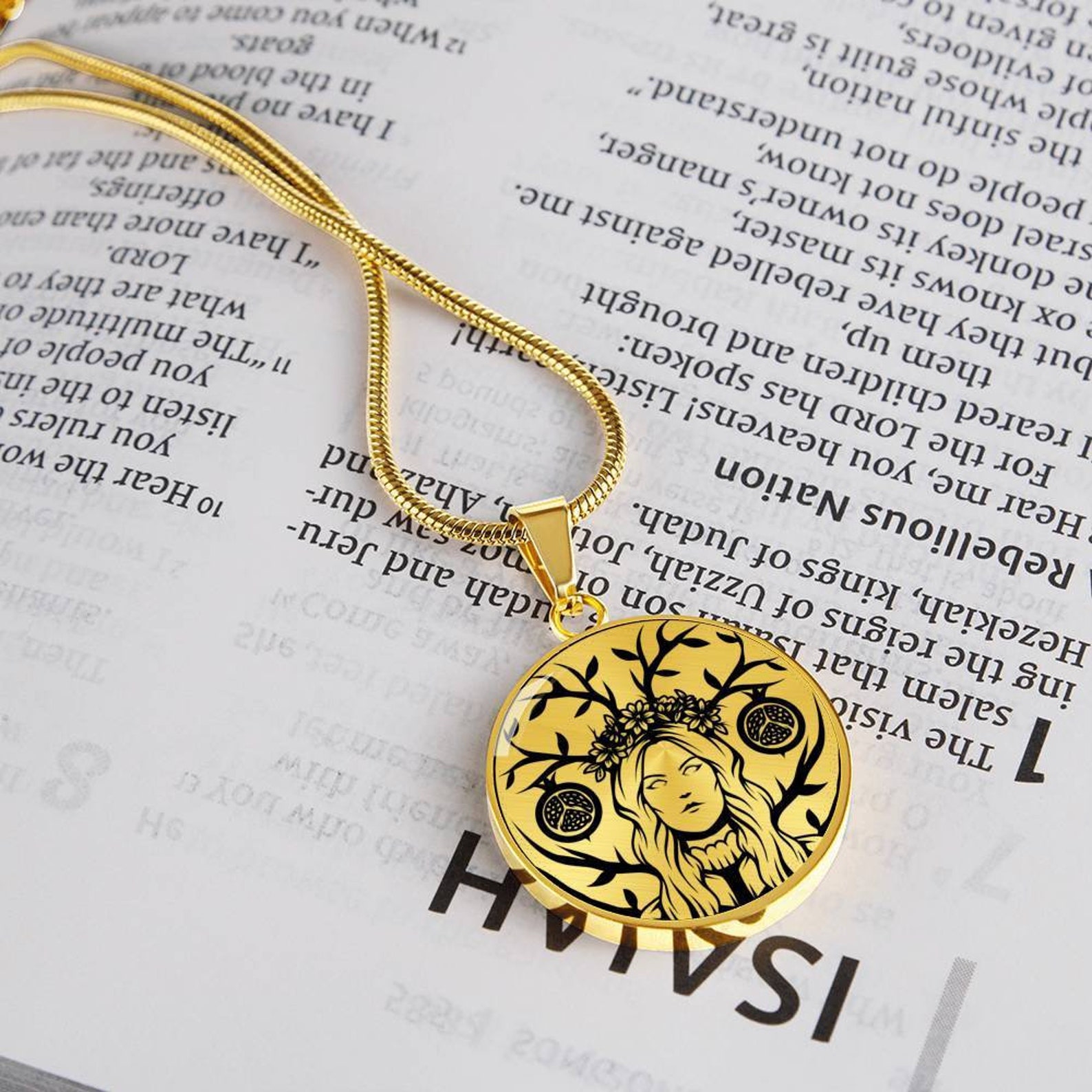 Persephone Necklace Persephone Pendant Persephone Goddess | Etsy