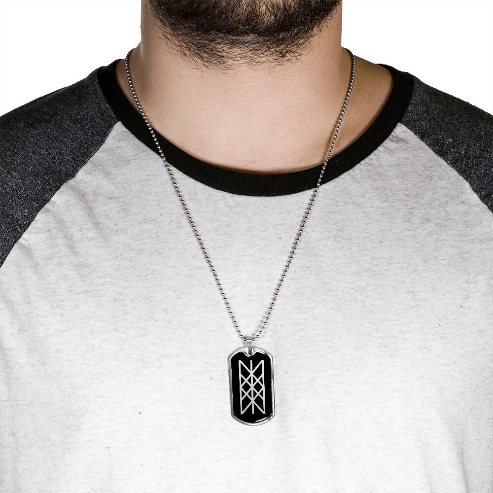 Web of Wyrd Necklace, Pagan Viking Norse Amulet, Matrix of Fate Skuld's ...
