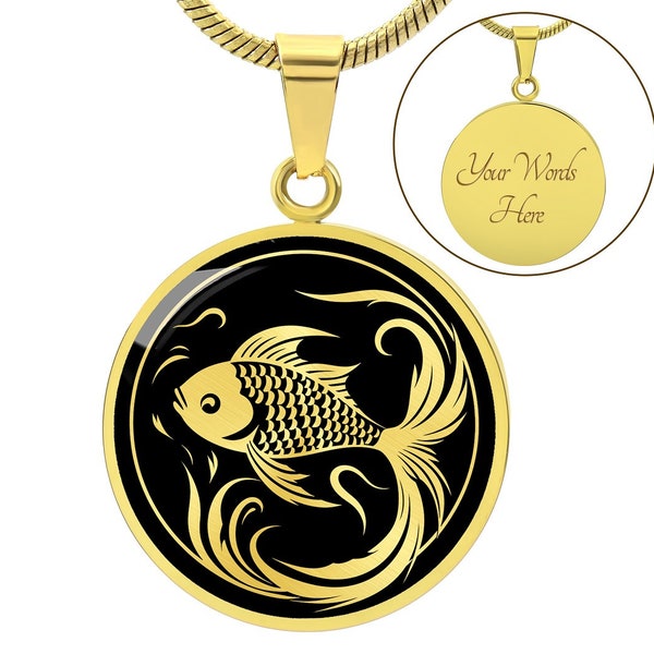 Goldfish Necklace - Etsy