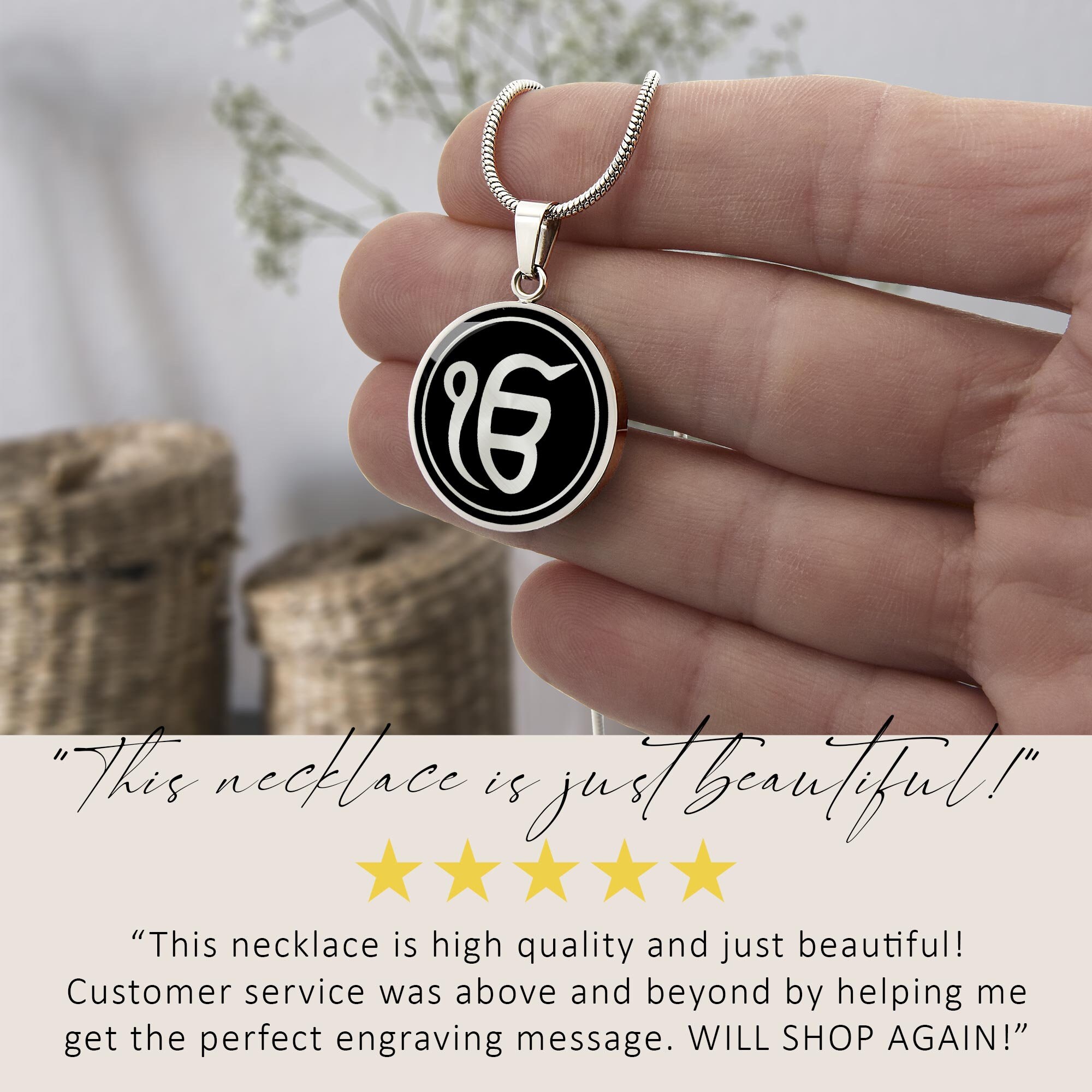 Personalized Ek Onkar Necklace, Sikhism Gift, Protection Necklace ...