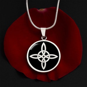 Personalized Witch Knot Necklace, Witches Knot, Magic Knot, Protection ...
